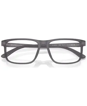 Ralph Lauren Rectangle Eyeglasses - Matte Transparent Gray