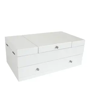 MELE & CO Triple Lid Wooden Jewelry Box - Pink