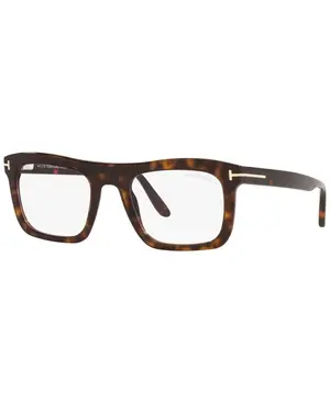 TOM FORD Rectangle Acetate Eyeglasses - Tortoise