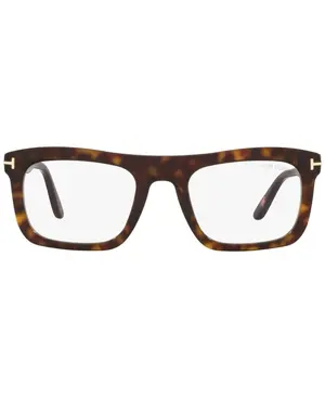 TOM FORD Rectangle Acetate Eyeglasses - Tortoise