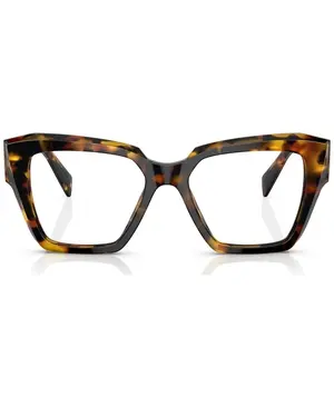 Prada Square Frame Eyeglasses - Honey Tortoise