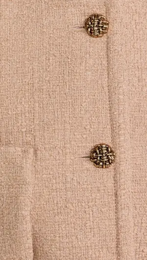 Ba&sh Meredith Tweed Jacket - Camel