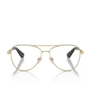 Burberry Aviator Eyeglasses - Light Gold