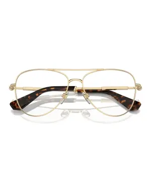 Burberry Aviator Eyeglasses - Light Gold