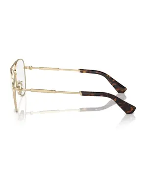 Burberry Aviator Eyeglasses - Light Gold