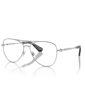 Burberry Burberry Aviator Eyeglasses Silver