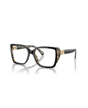 Michael Kors Michael Kors Castello Eyeglasses Black,amber Tortoise