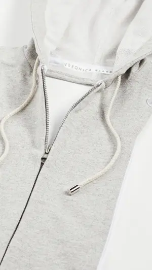 Veronica Beard Hoodie Dickey - Heather Grey