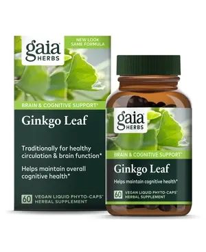 GAIA HERBS Ginkgo Leaf Traditionally Used To Support Healthy Circulation And Brain Function