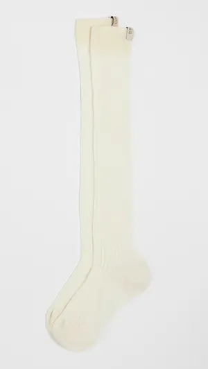 Comme Si Knee High Socks - Cream