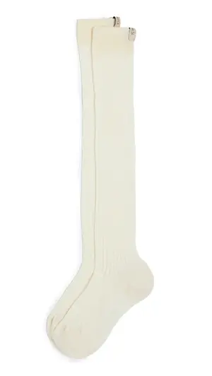 Comme Si Knee High Socks - Cream