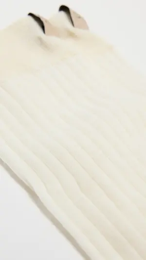 Comme Si Knee High Socks - Cream