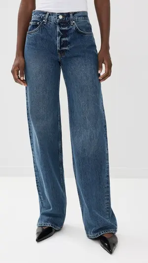 ANINE BING Hugh Jeans - Washed Blue