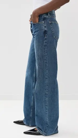 ANINE BING Hugh Jeans - Washed Blue