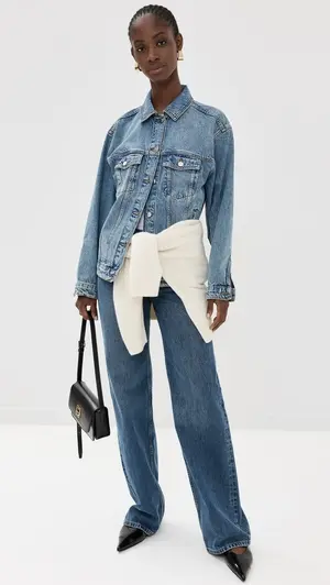 ANINE BING Hugh Jeans - Washed Blue
