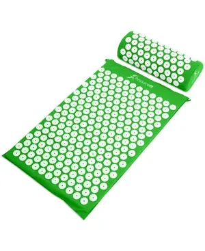 PROSOURCEFIT Acupressure Mat And Pillow Set - Green