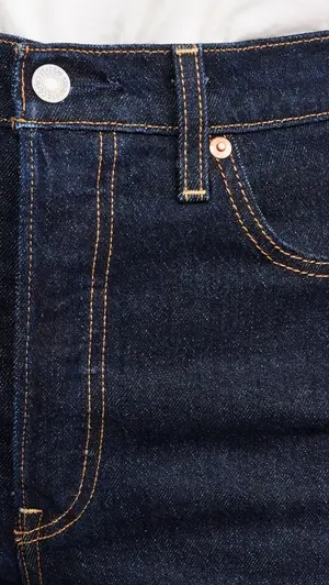 LEVI'S Ribcage Full Length Jeans - Small Course