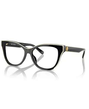 Tory Burch Eyeglasses - Black,ivory
