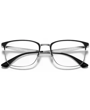 Ray-ban Rx6421 Rectangle Eyeglasses - Black Silv