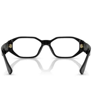 Versace Irregular Acetate Eyeglasses - Black