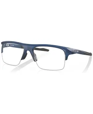 Oakley Oakley Rectangle Eyeglasses Matte Translucent Blue
