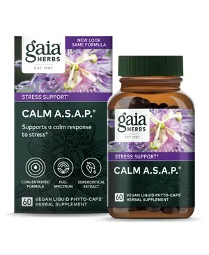 GAIA HERBS Calm A.s.a.p. Stress Support Supplement - No Color