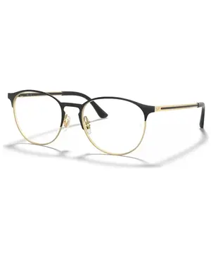 Ray-ban Round Eyeglasses - Black Gold-tone