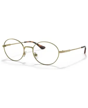 Brooks Brothers Oval Eyeglasses - Matte Gold-tone
