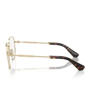 Burberry Full Rim Eyeglasses - Light Gold