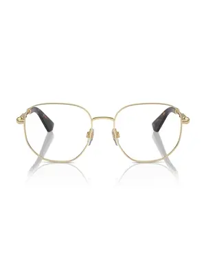 Burberry Full Rim Eyeglasses - Light Gold