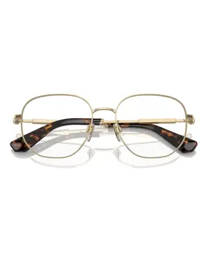 Burberry Full Rim Eyeglasses - Light Gold