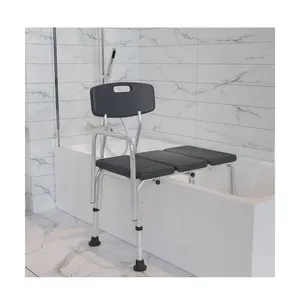 EMMA+OLIVER 300 Lb. Capacity Adjustable Bath & Shower Medical Transfer Bench Chair