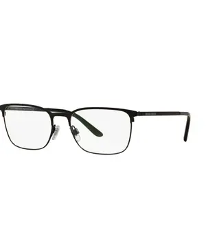 Giorgio Armani Square Eyeglasses - Matte Blac