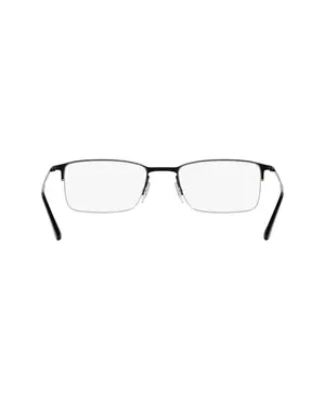 Giorgio Armani Half Rim Eyeglasses - Matte Black