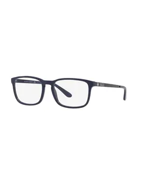 Giorgio Armani Half Rim Eyeglasses - Matte Black