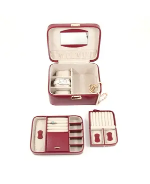 BEY-BERK Lizard Genuine Leather Jewelry Box - Multi