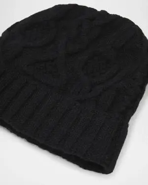 Alexander McQueen Skull Cable Knit Beanie