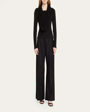 Christopher Esber Sonora Veiled Tulle Top