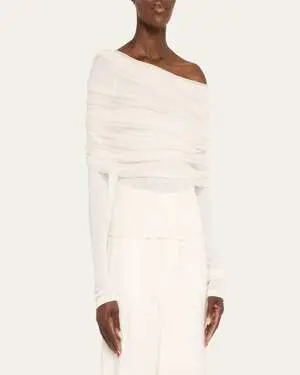 Christopher Esber Sonora Veiled Tulle Top