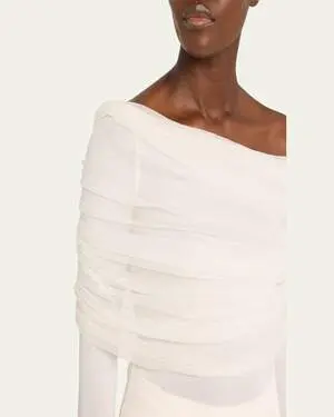 Christopher Esber Sonora Veiled Tulle Top