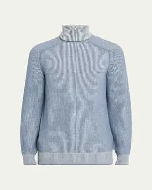 Sease Cashmere Ribbed Turtleneck Sweater