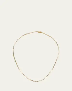 Lana Jewelry 14k Yellow Baguette Diamond Tennis Necklace - Gold
