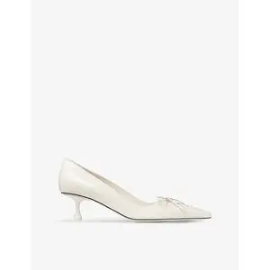 JIMMY CHOO Scarlett 50 Leather Courts - Latte