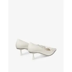 JIMMY CHOO Scarlett 50 Leather Courts - Latte