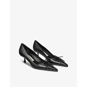 JIMMY CHOO Scarlett 50 Leather Courts - Black