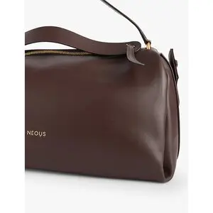 NEOUS Scorpius Adjustable-strap Leather Tote - Dark Chocolate