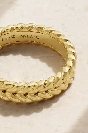 ANITA KO 18-karat Braided Ring