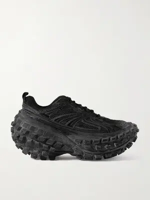 Balenciaga Bouncer Platform Sneakers - Black