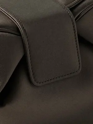 Gabriela Hearst Soft Demi Satin Clutch - Brown