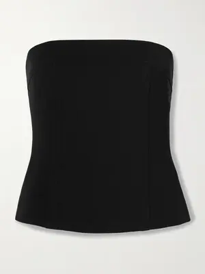LA LIGNE Crepe Bandeau Top - Black